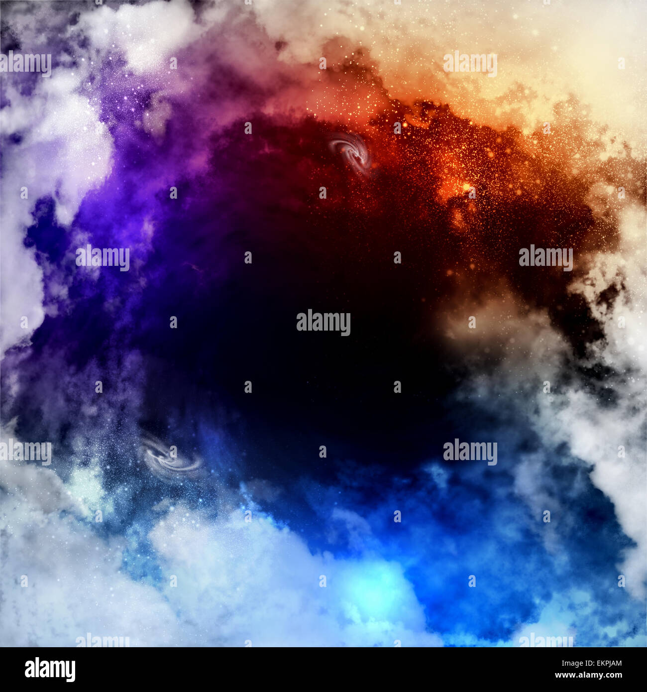 Cosmic clouds of mist Stock Photo - Alamy