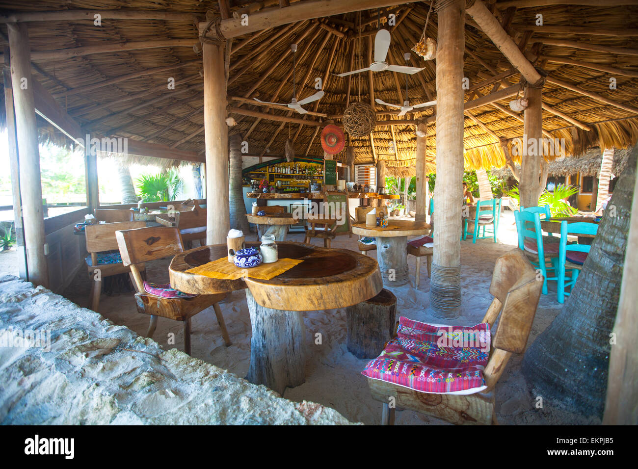 Nice little cozy cafe on the exotic resort on the island Stock Photo ...