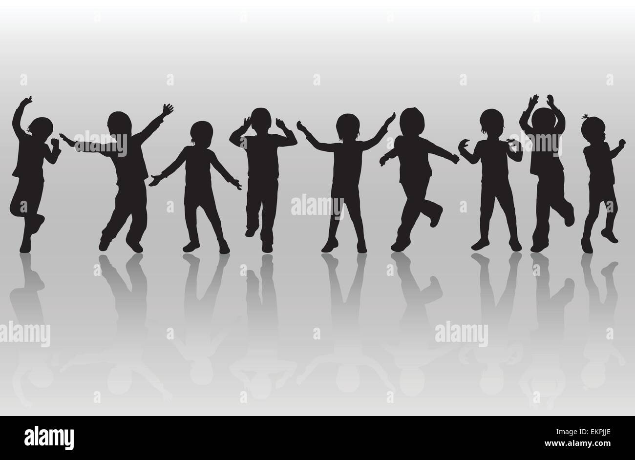 Boy dancer shadow Stock Vector Images - Alamy