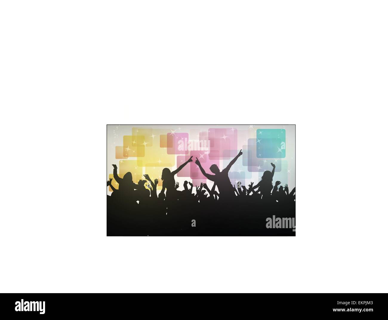 Happy dancing people silhouettes Stock Vector Image & Art - Alamy