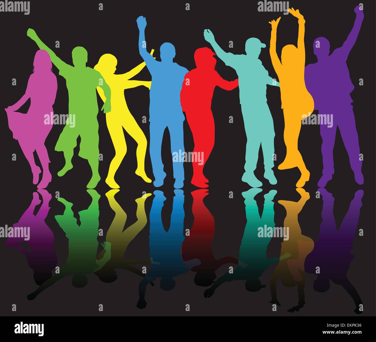 Joy black people Stock Vector Images - Alamy