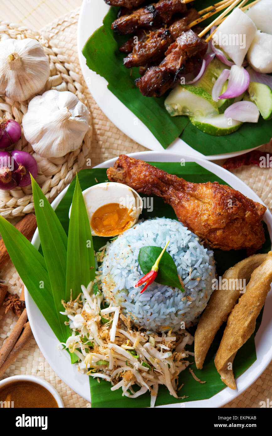 Malay rice dish Stock Photo - Alamy