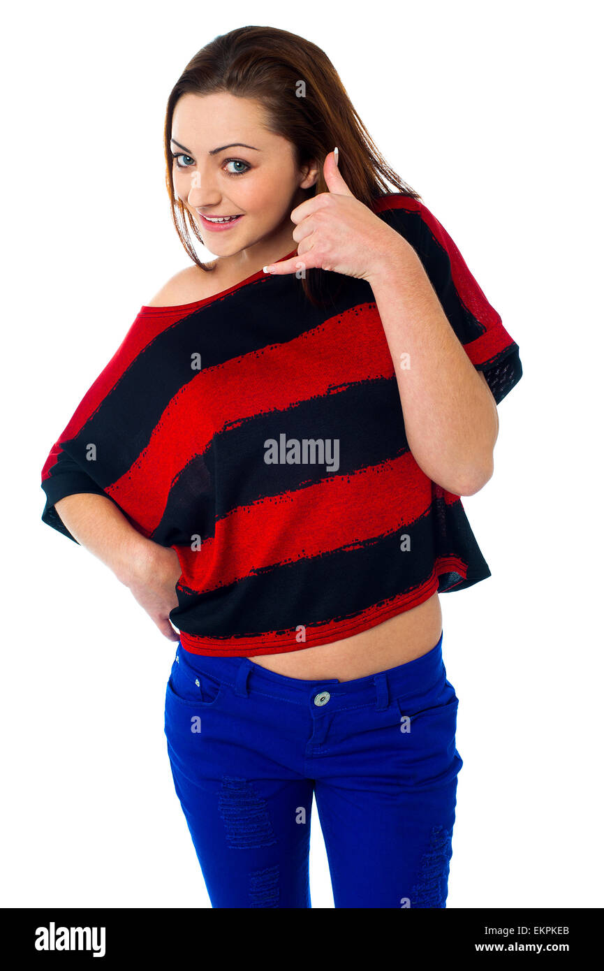 Hey, call me sometime! Stock Photo - Alamy