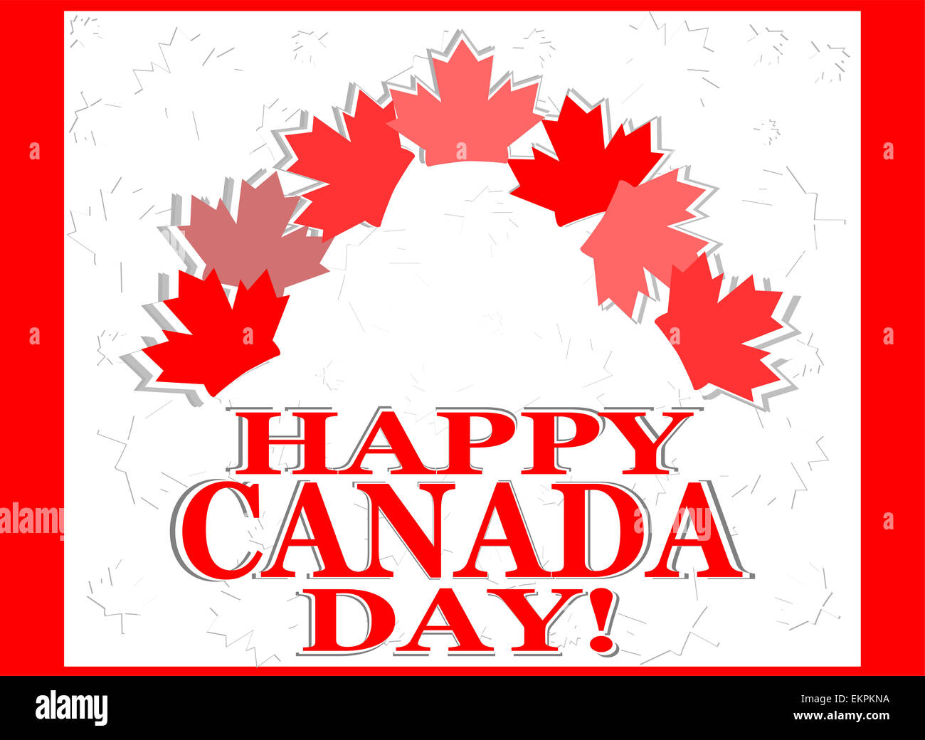 Happy Canada Day card Stock Photo - Alamy