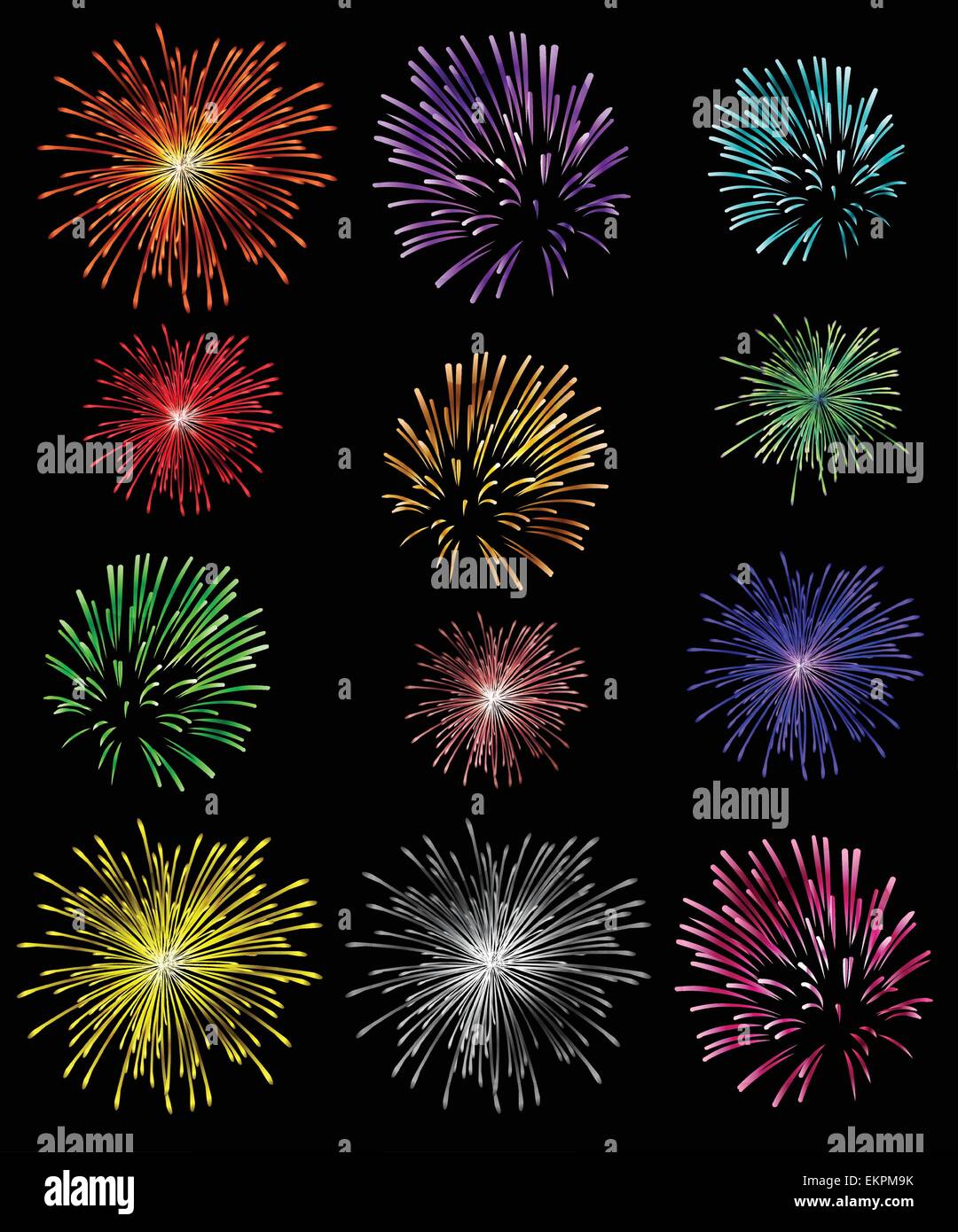 Fireworks Stock Vector Images - Alamy