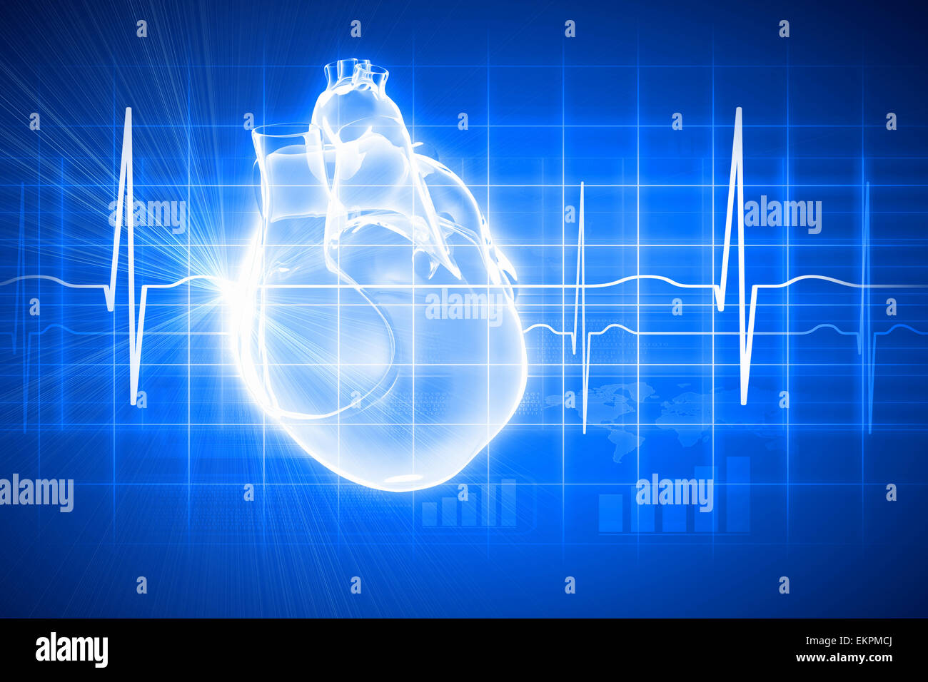 Human heart beats Stock Photo - Alamy