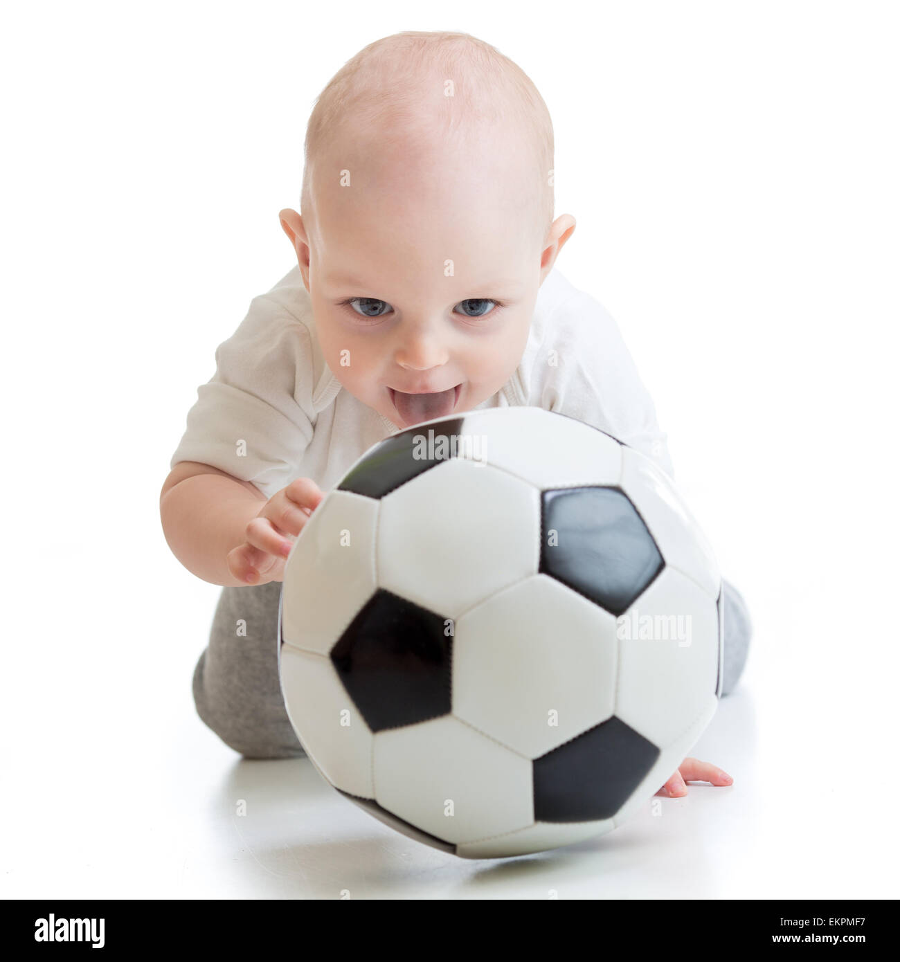 Toddler boy playing soccer hi-res stock photography and images - Alamy