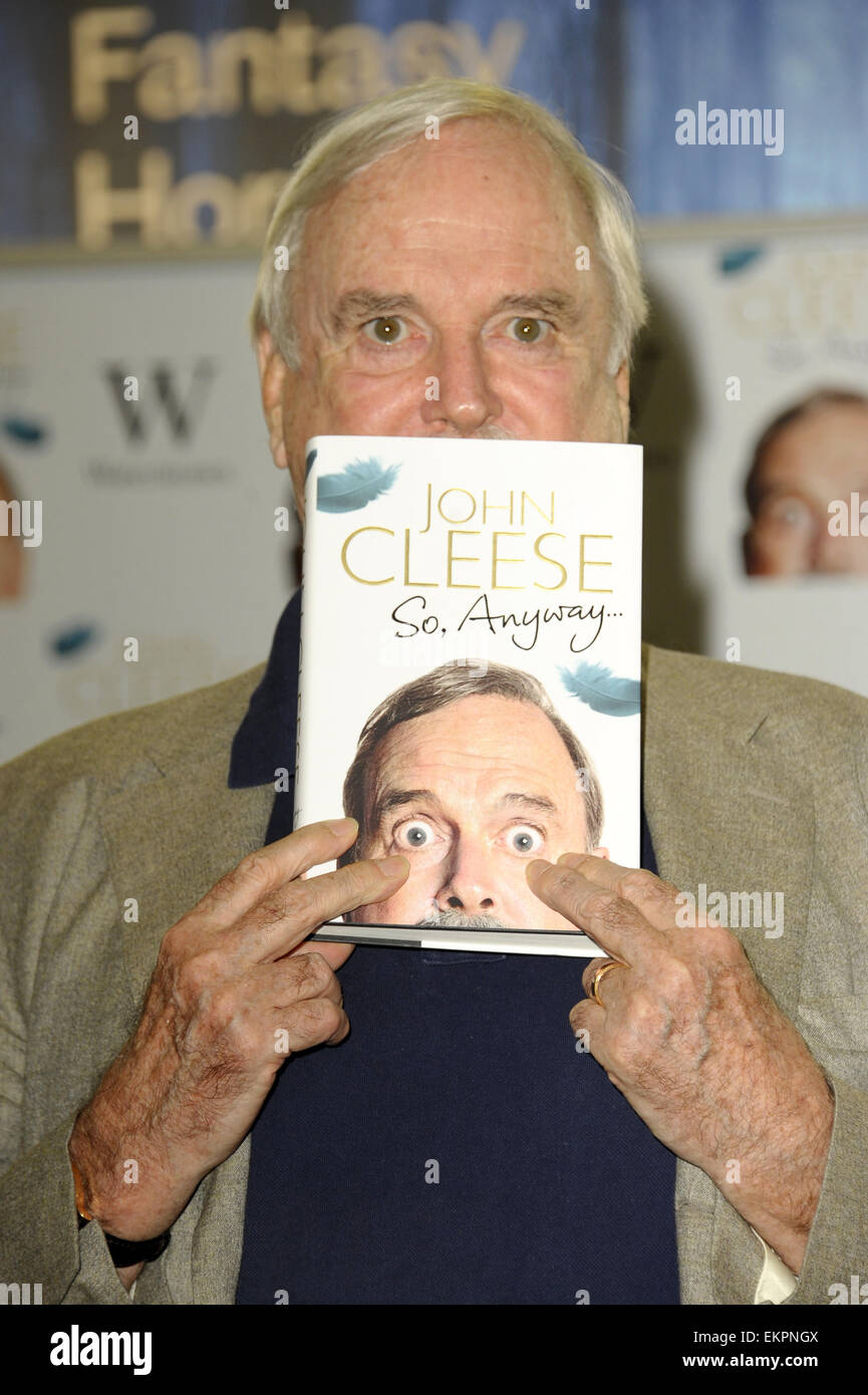 John cleese signs copies of his book hi-res stock photography and ...