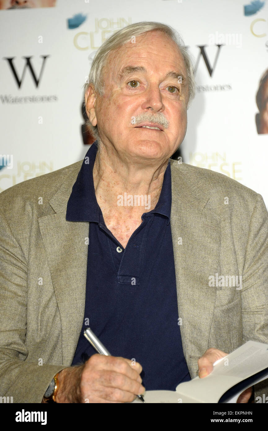 John Cleese signs copies of his new book 'So, Anyway..' at Waterstones ...