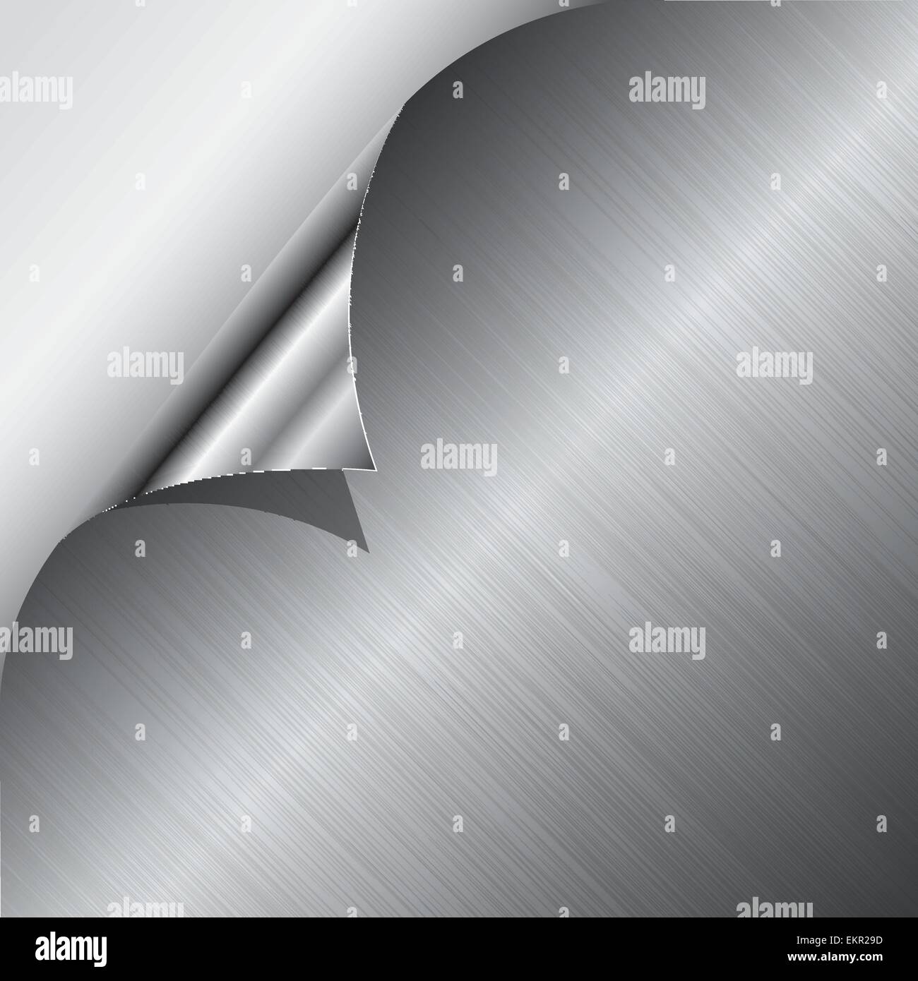 Metal background or texture of light brushed steel plate. Vector ...