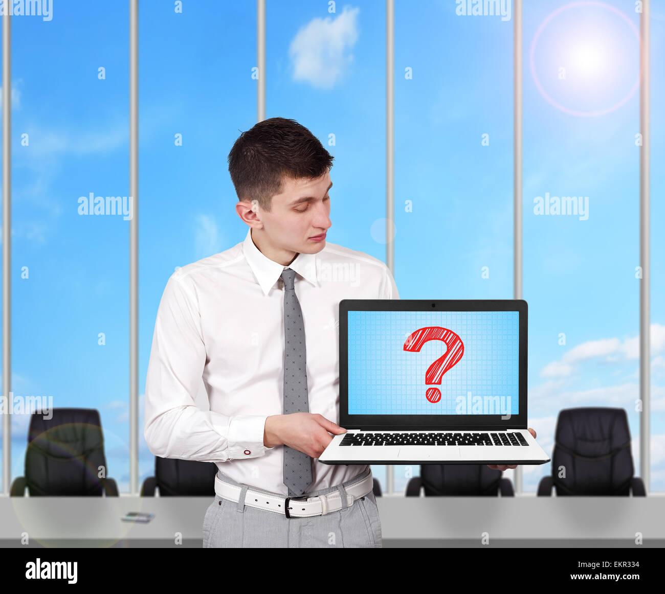 Notebook question successful business hi-res stock photography and ...