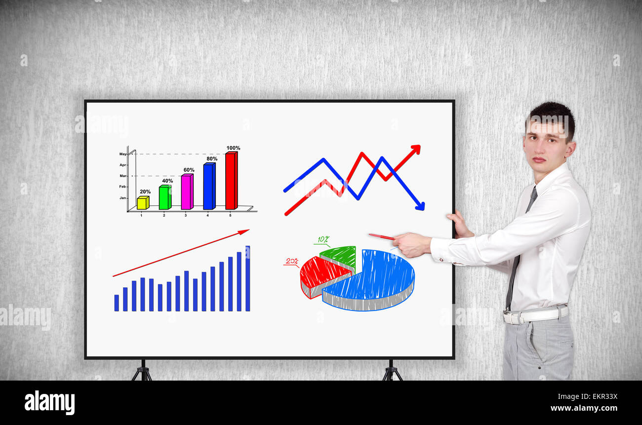 Businessman charts hi-res stock photography and images - Alamy