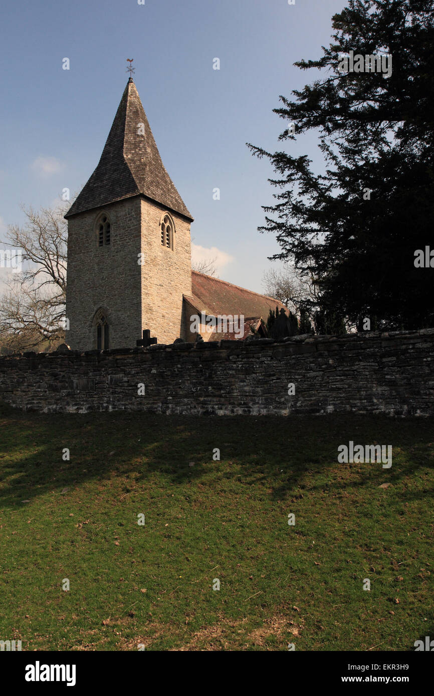 Heyope Powys Wales St David's church was built in 1882 and serves the ...