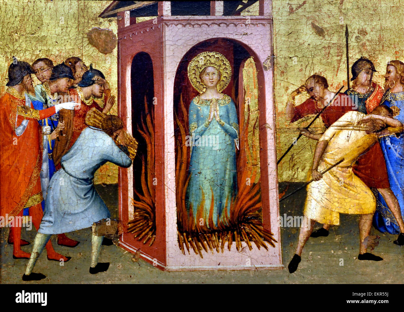 Martyrdom of St Reparata in a Stove Bernardo Daddi (1290–1350) Florence ...