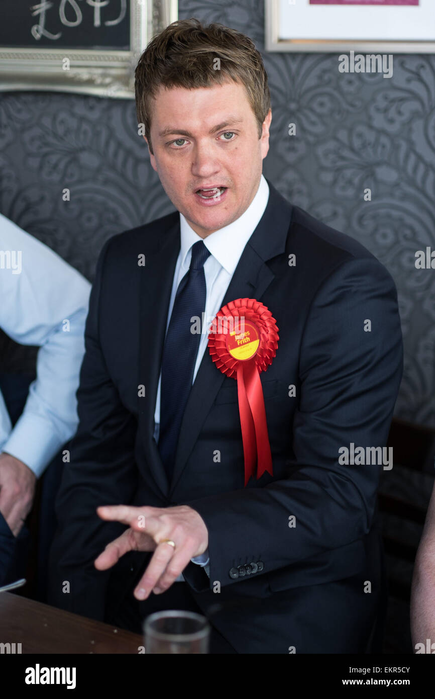 Bury, UK. 11th April, 2015. JAMES FRITH . Labour Shadow Chancellor Ed ...