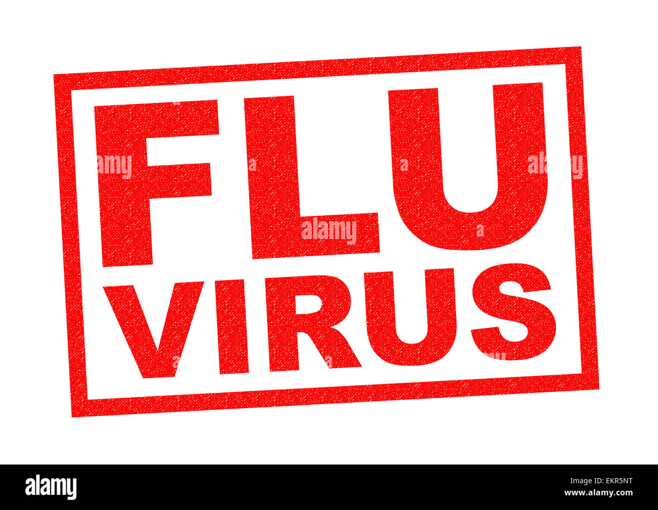 FLU VIRUS red Rubber Stamp over a white background Stock Photo - Alamy