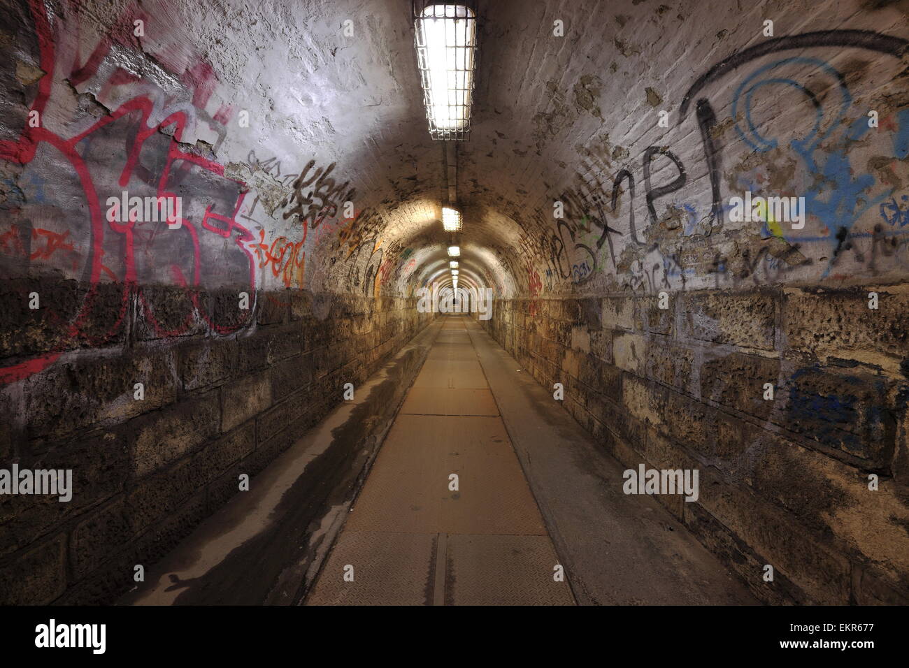 Pedestrian light tunnel hi-res stock photography and images - Alamy
