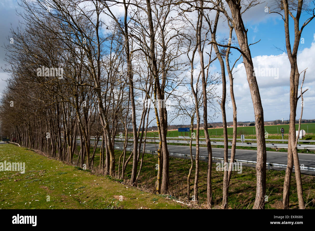 The A26 autoroute in northern France Stock Photo - Alamy