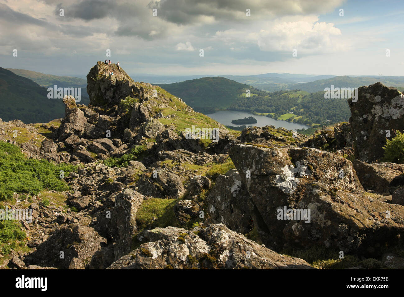 Summit of helm crag fell hi-res stock photography and images - Alamy