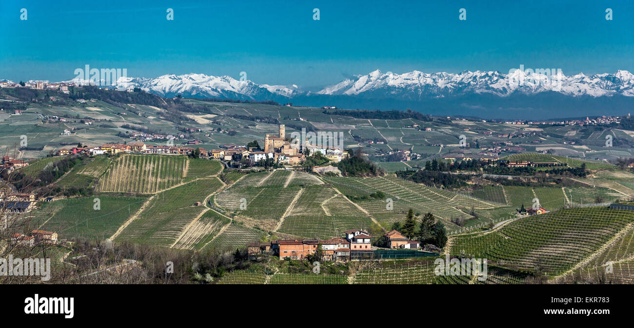 Castiglione Falletto, a wine-growing town in the Barolo region of ...