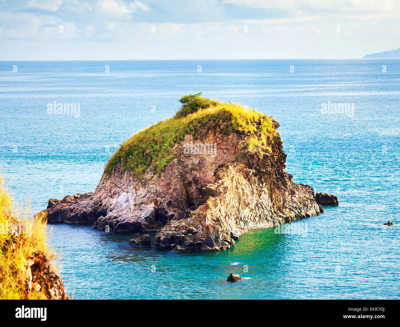 rocks in Andaman Sea, aerial view, Thailand Stock Photo - Alamy