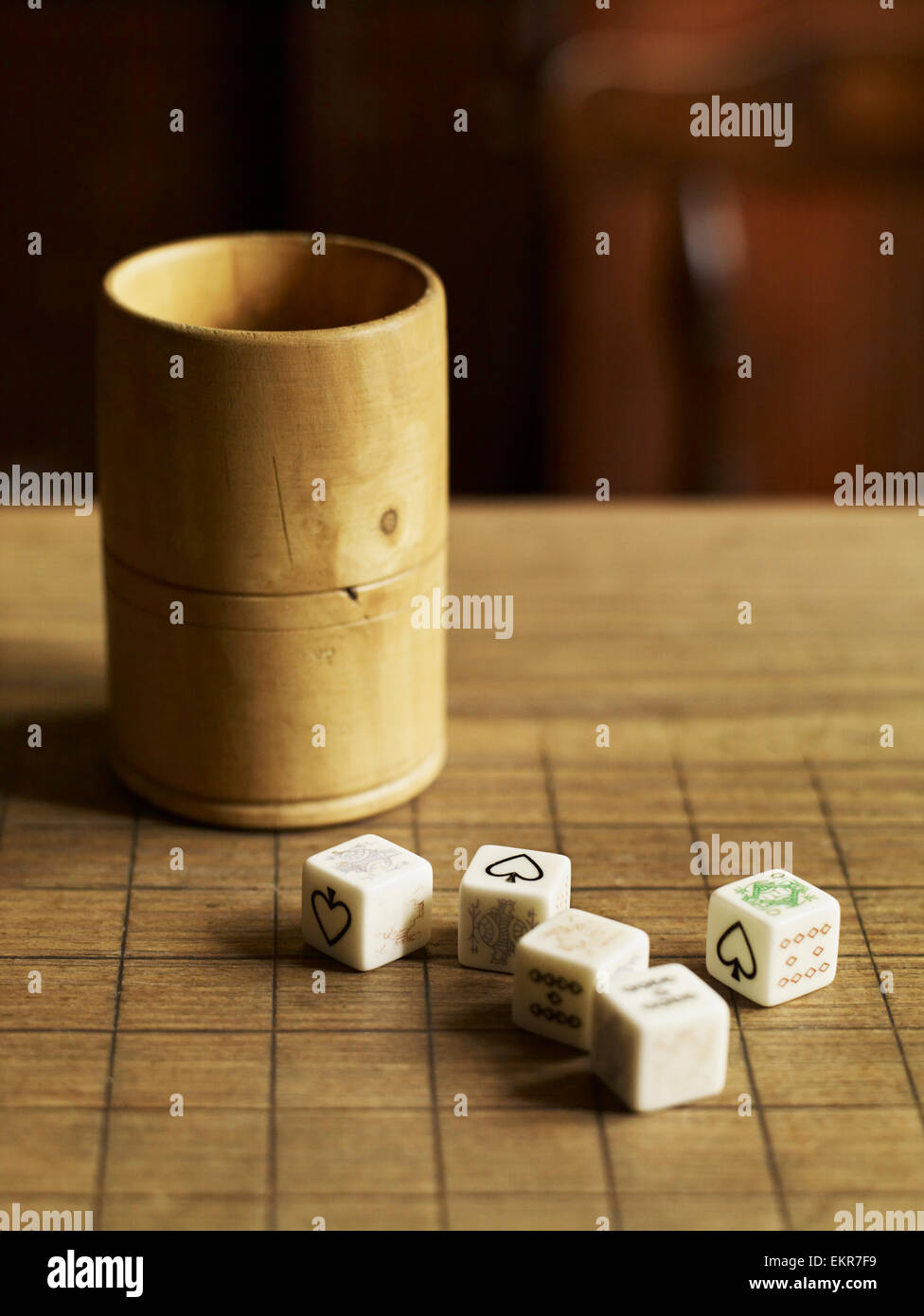 Five dice hi-res stock photography and images - Alamy