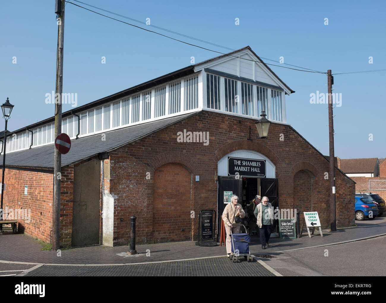 The Shambles Market Hall in Devizes Stock Photo - Alamy