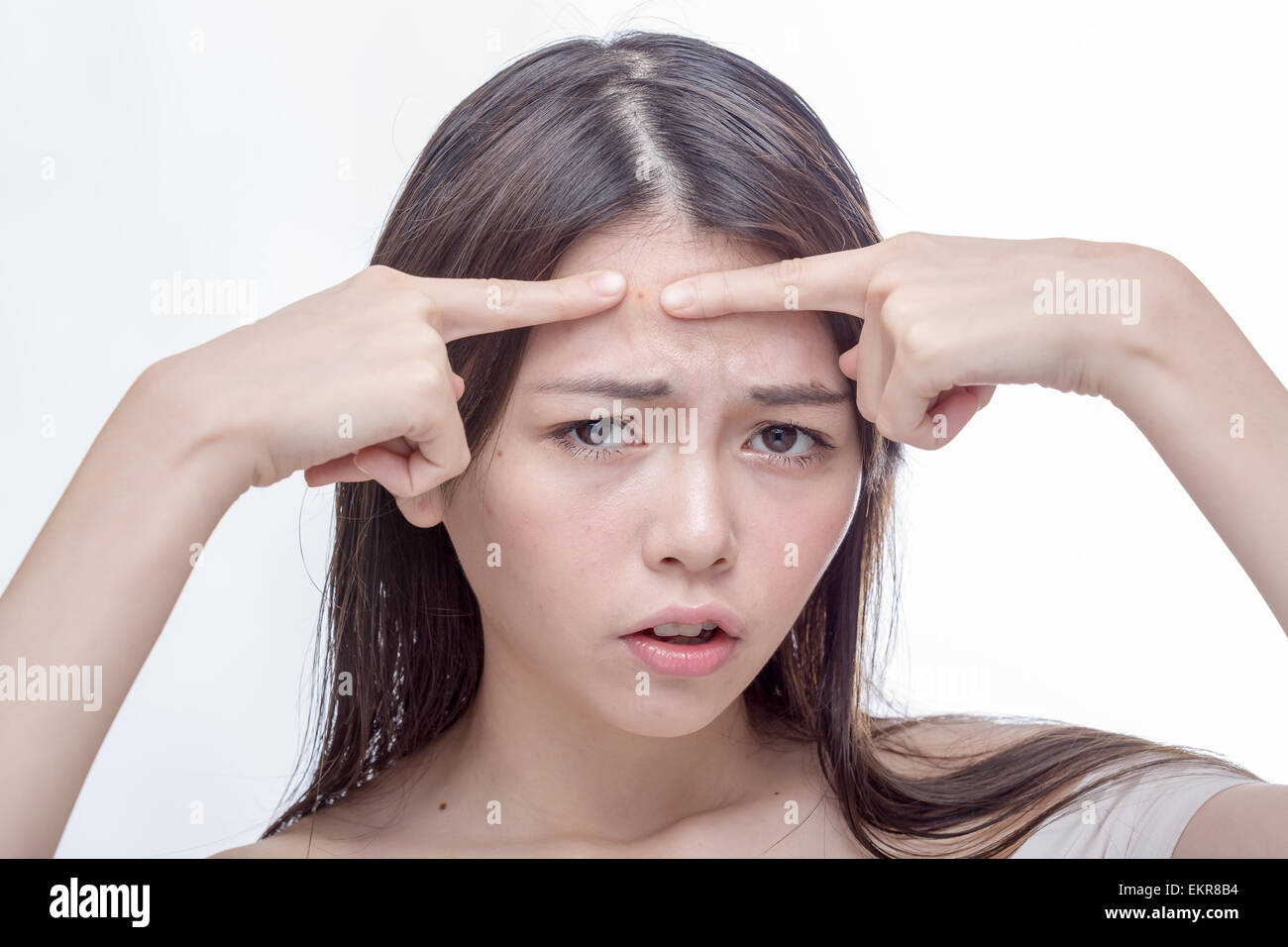 Forehead spot hi-res stock photography and images - Alamy