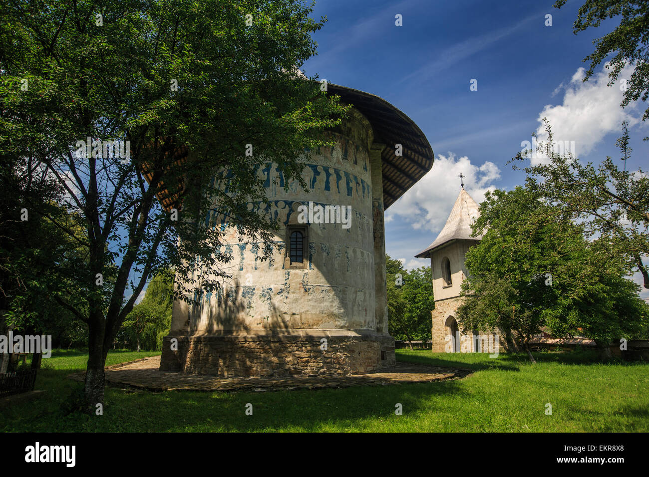 Arbore church, one of the six painted churches in northern Moldavia ...