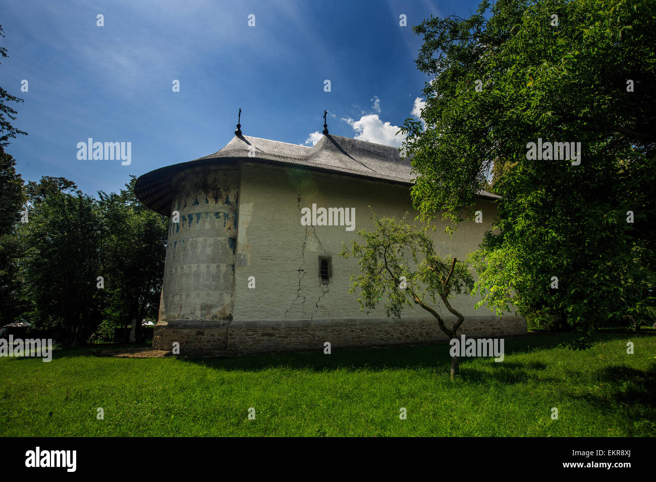 Arbore church, one of the six painted churches in northern Moldavia ...