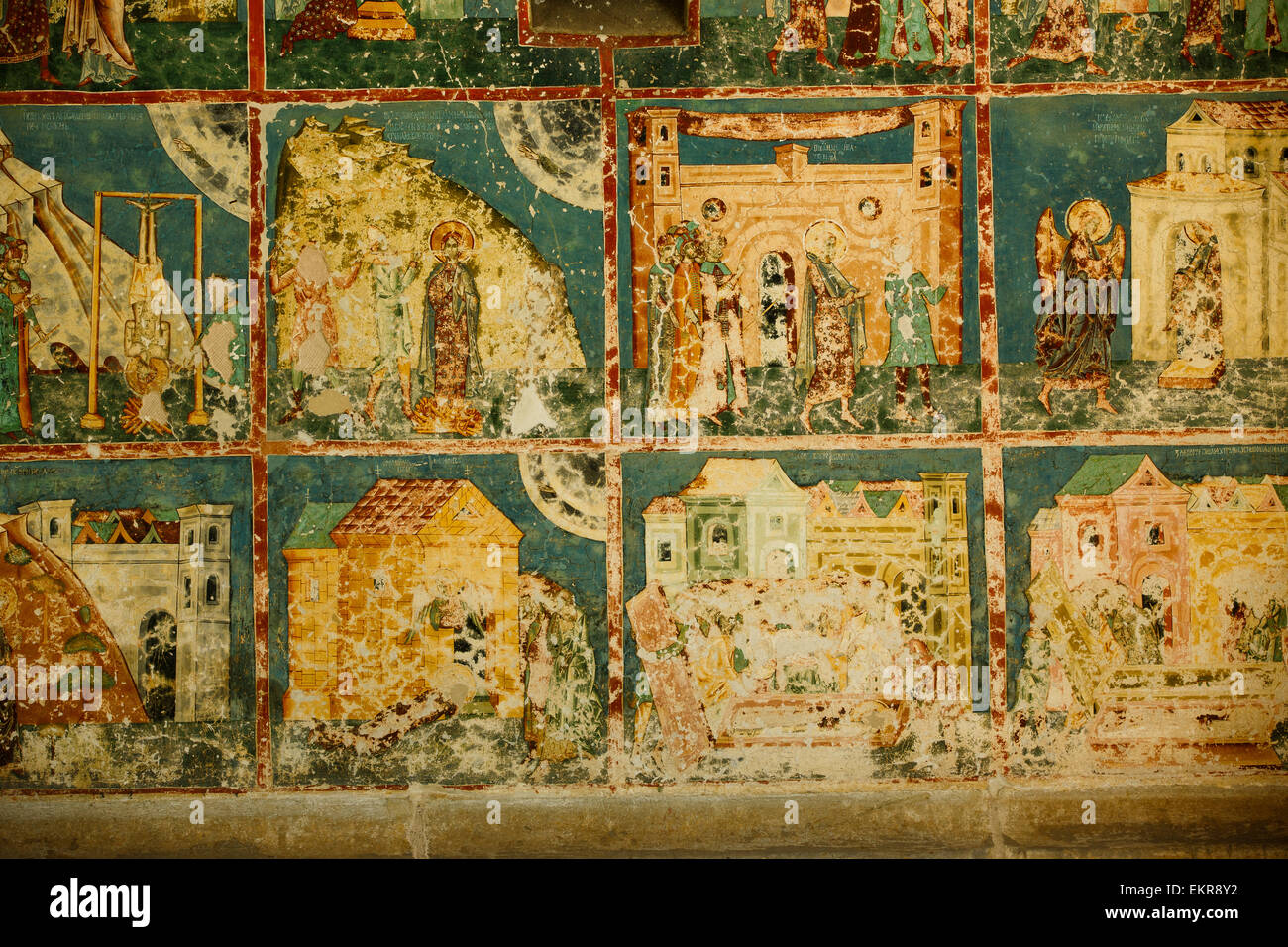 Arbore church, one of the six painted churches in northern Moldavia ...