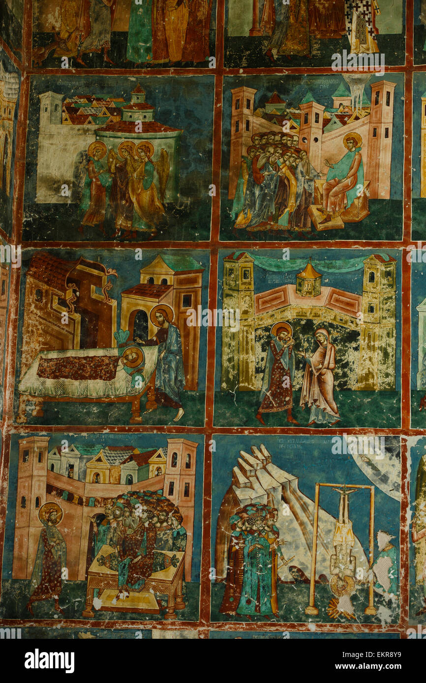 Arbore church, one of the six painted churches in northern Moldavia ...