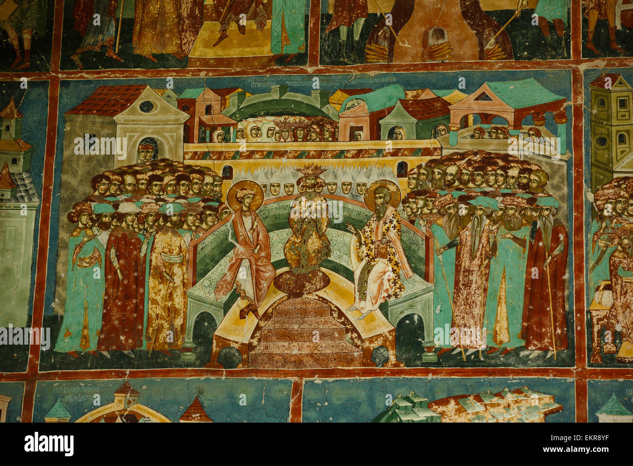 Arbore church, one of the six painted churches in northern Moldavia ...