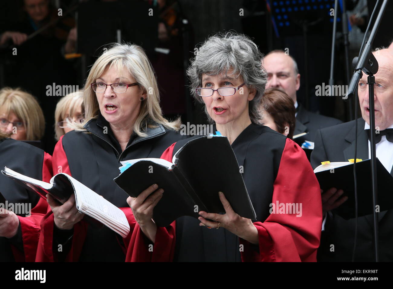 Dublin, Ireland. 13th April, 2015. Image from the performance of Handel ...
