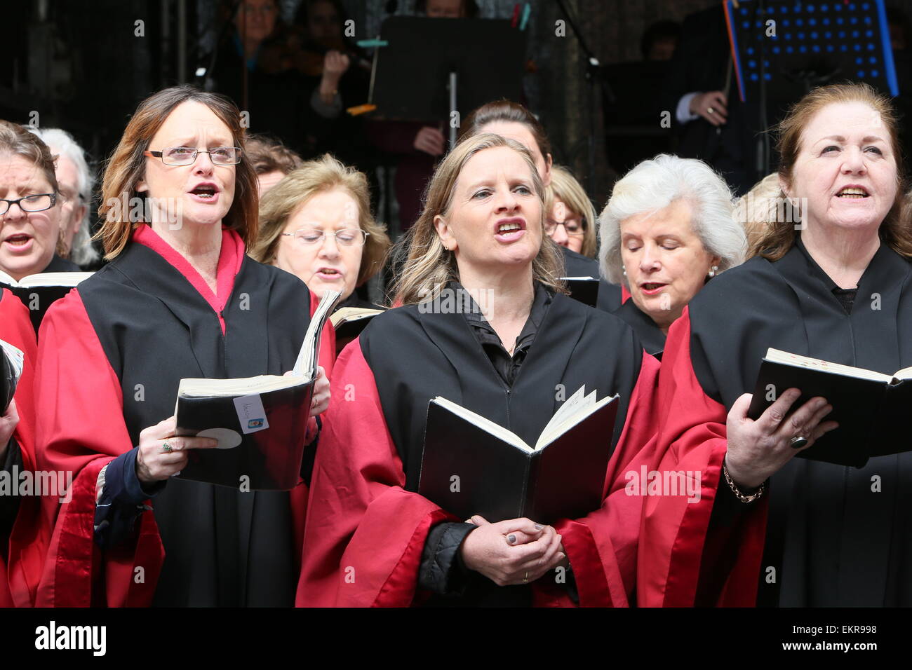Dublin, Ireland. 13th April, 2015. Image from the performance of Handel ...