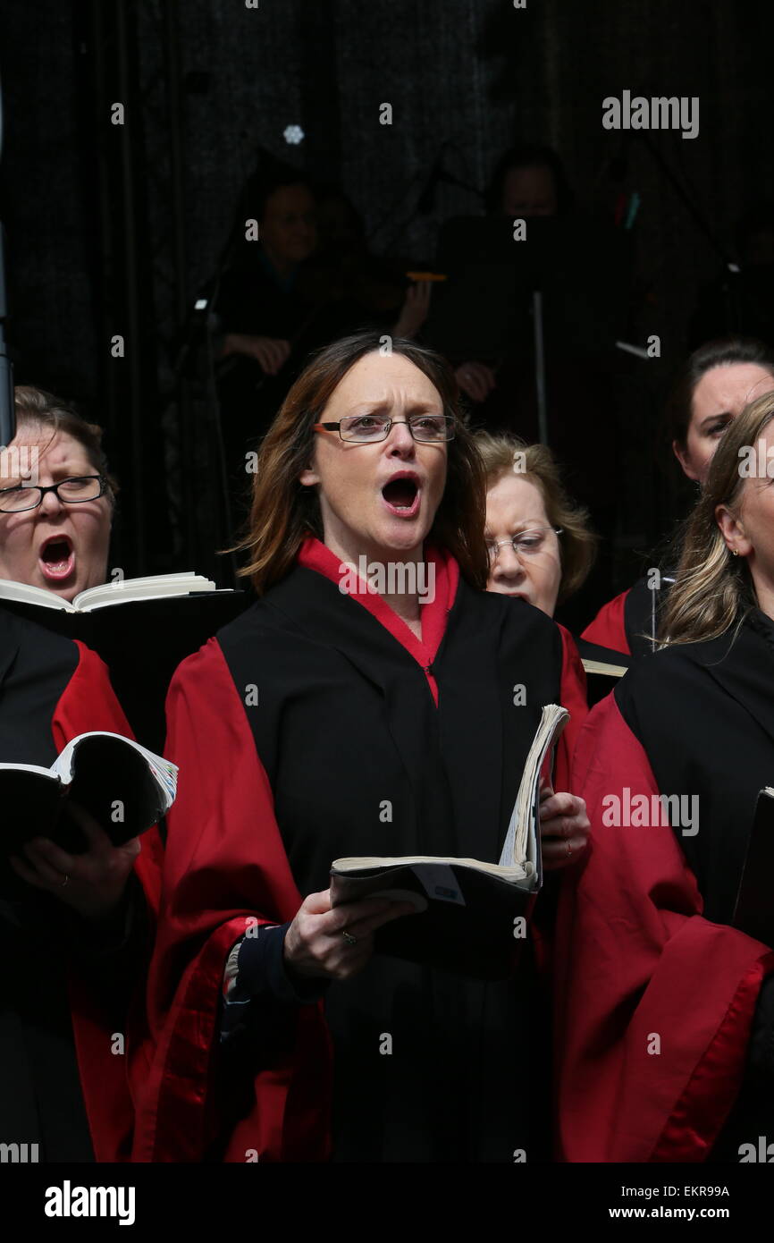 Dublin, Ireland. 13th April, 2015. Image from the performance of Handel ...