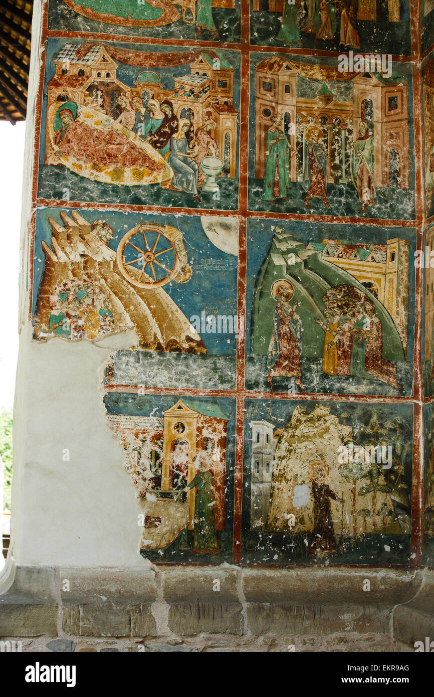 Arbore church, one of the six painted churches in northern Moldavia ...