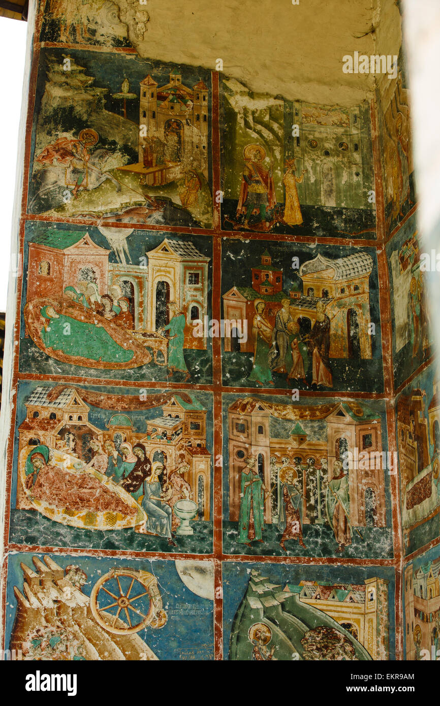 Arbore church, one of the six painted churches in northern Moldavia ...