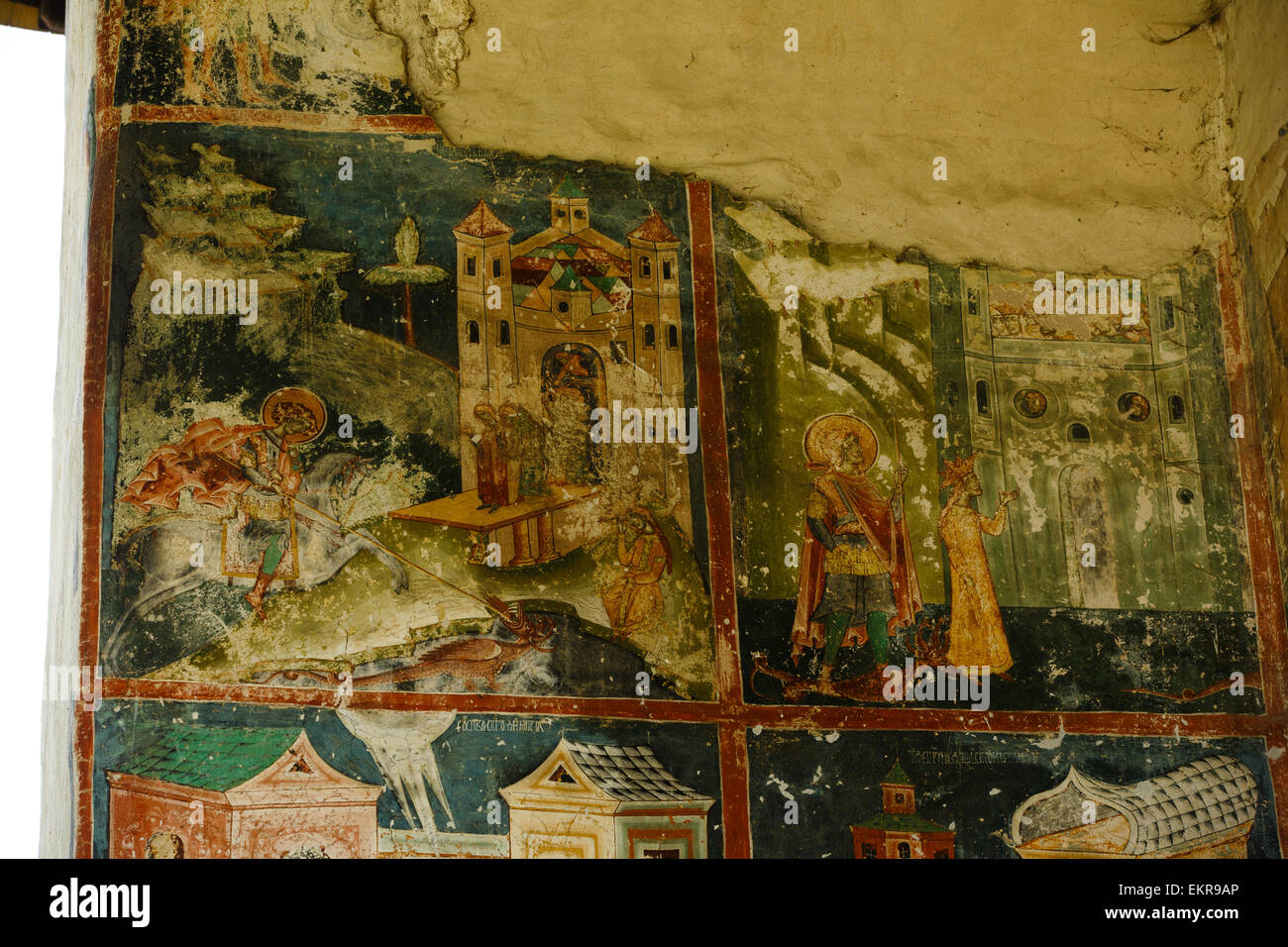 Arbore church, one of the six painted churches in northern Moldavia ...