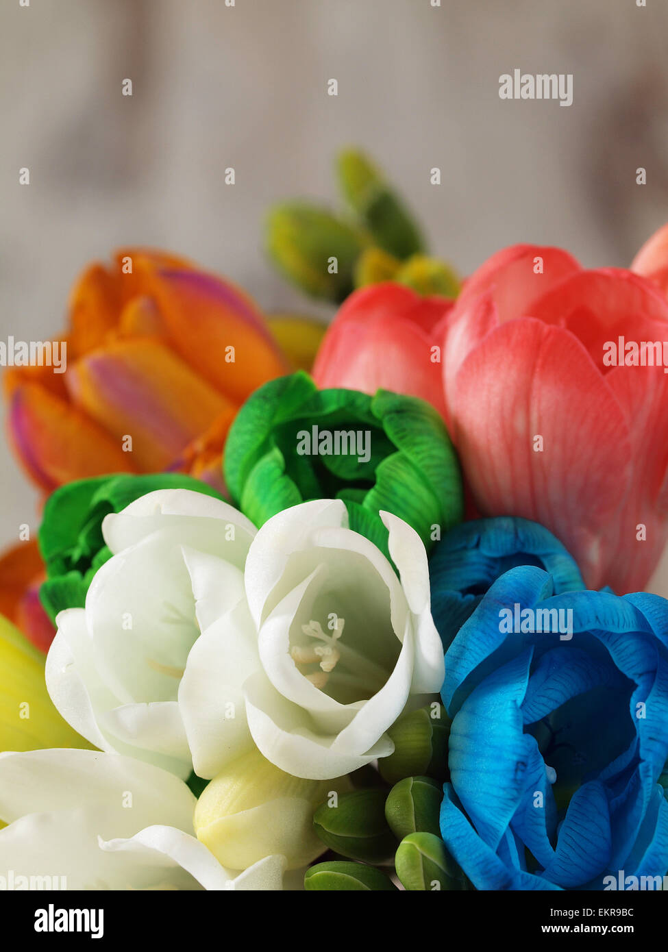 Beautiful bouquet freesia flowers Stock Photo - Alamy