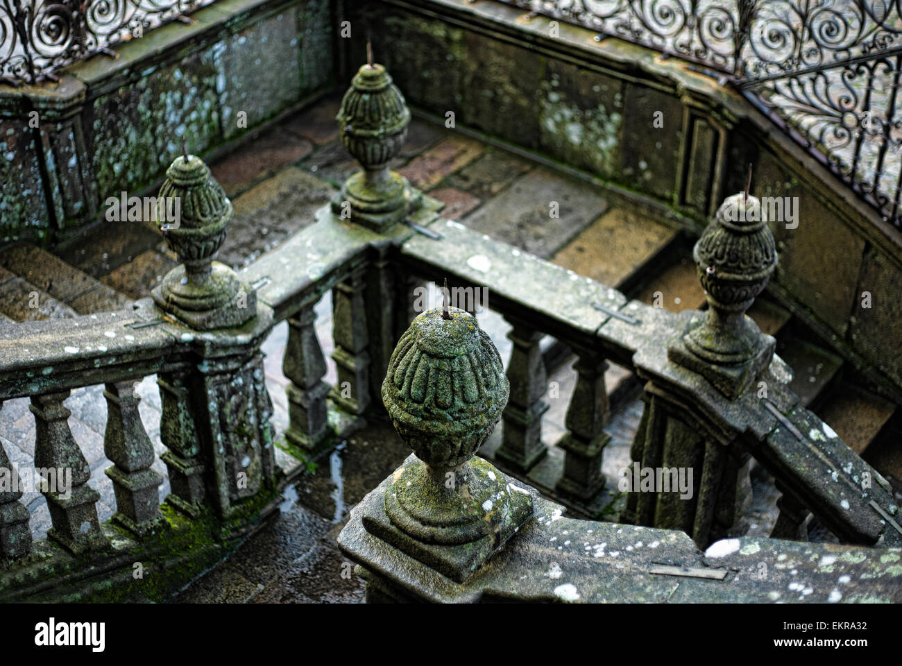 Santiago cathedral steps hi-res stock photography and images - Alamy