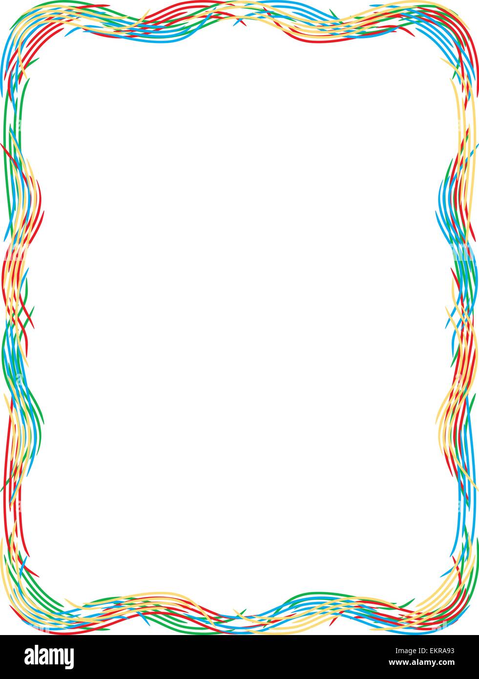 The drawn framework consisting of lines of different colours Stock ...
