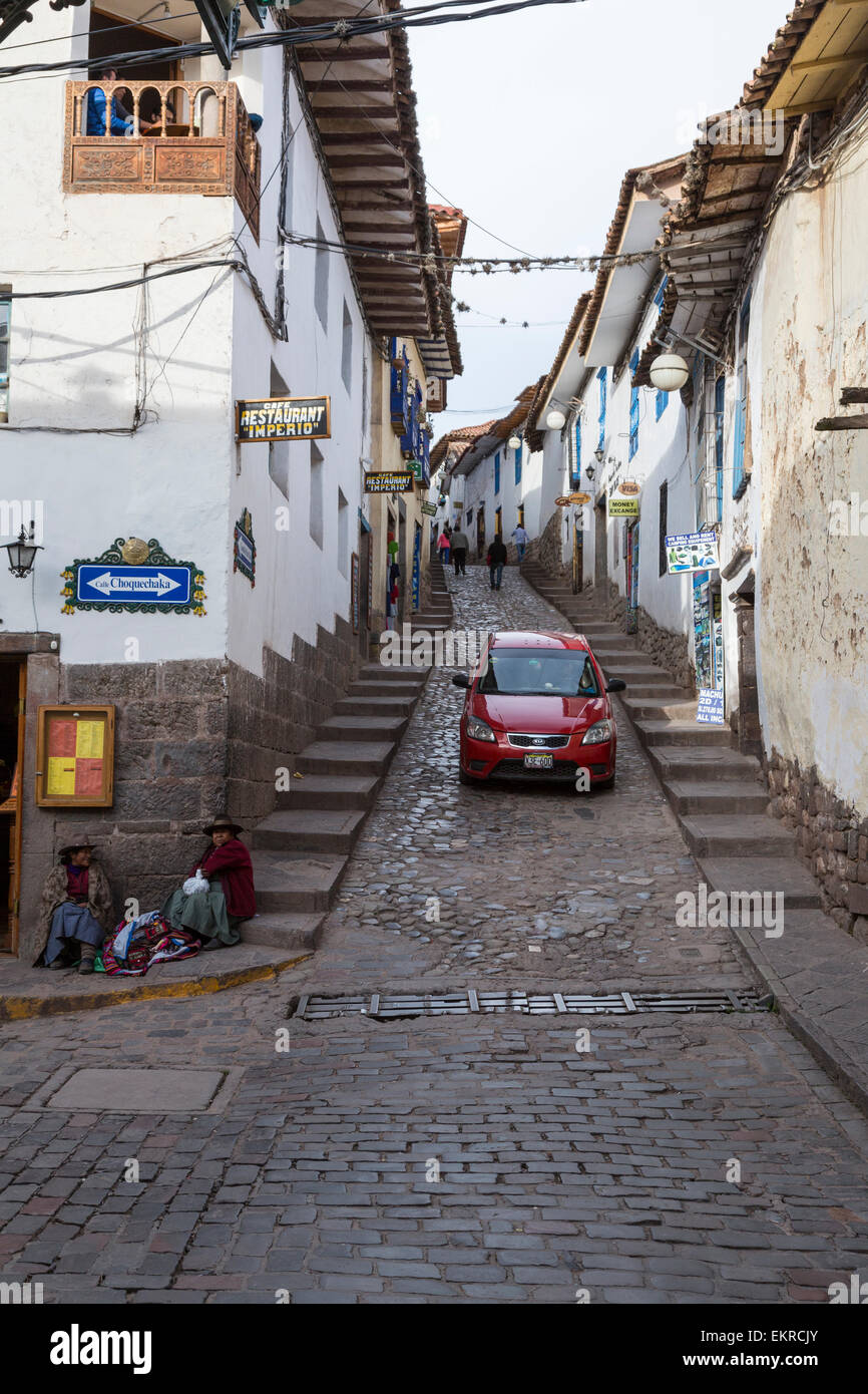 Peru, Cusco. Street Scene Stock Photo - Alamy