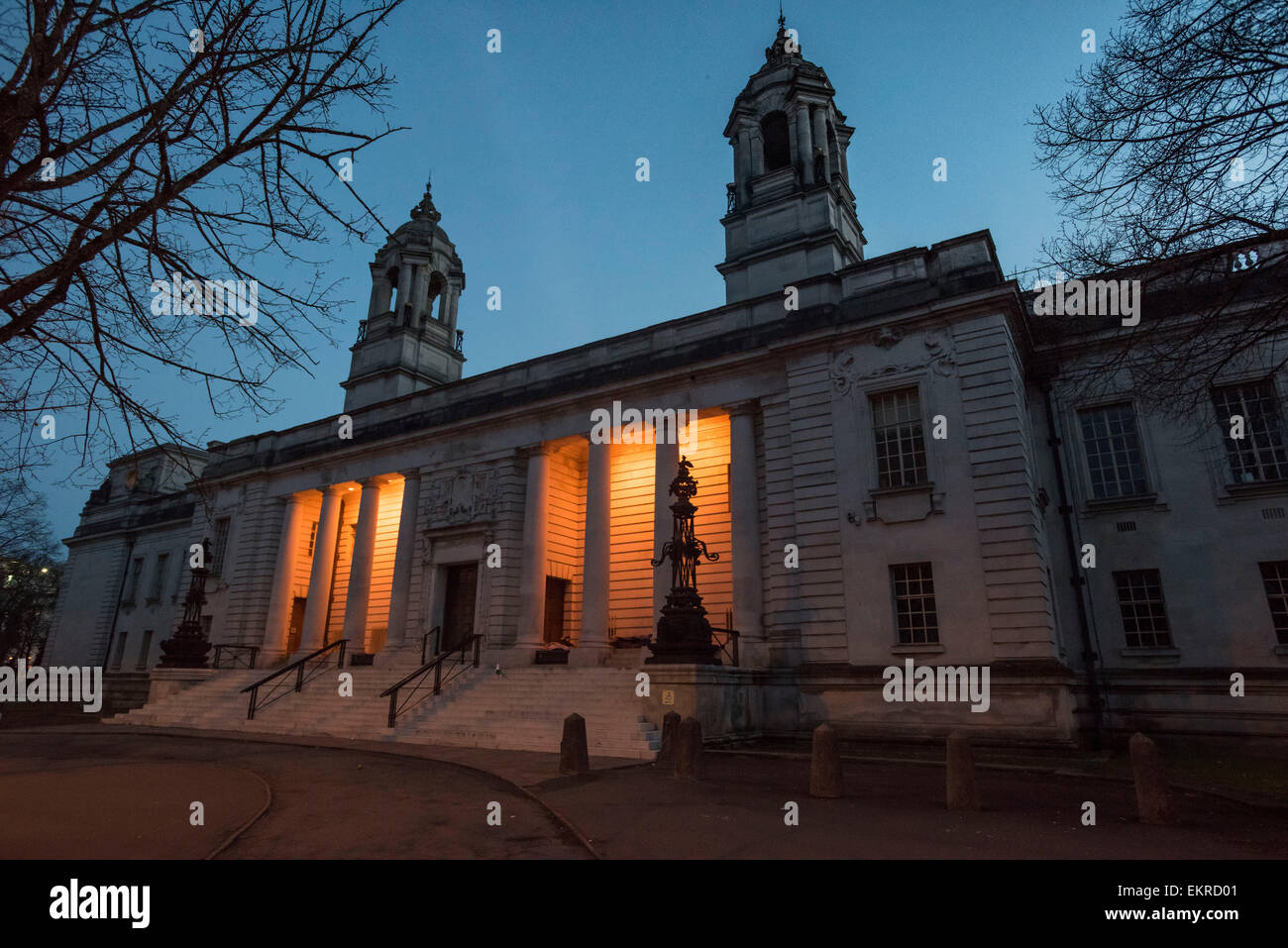 Cardiff Crown Court at sunset Stock Photo - Alamy