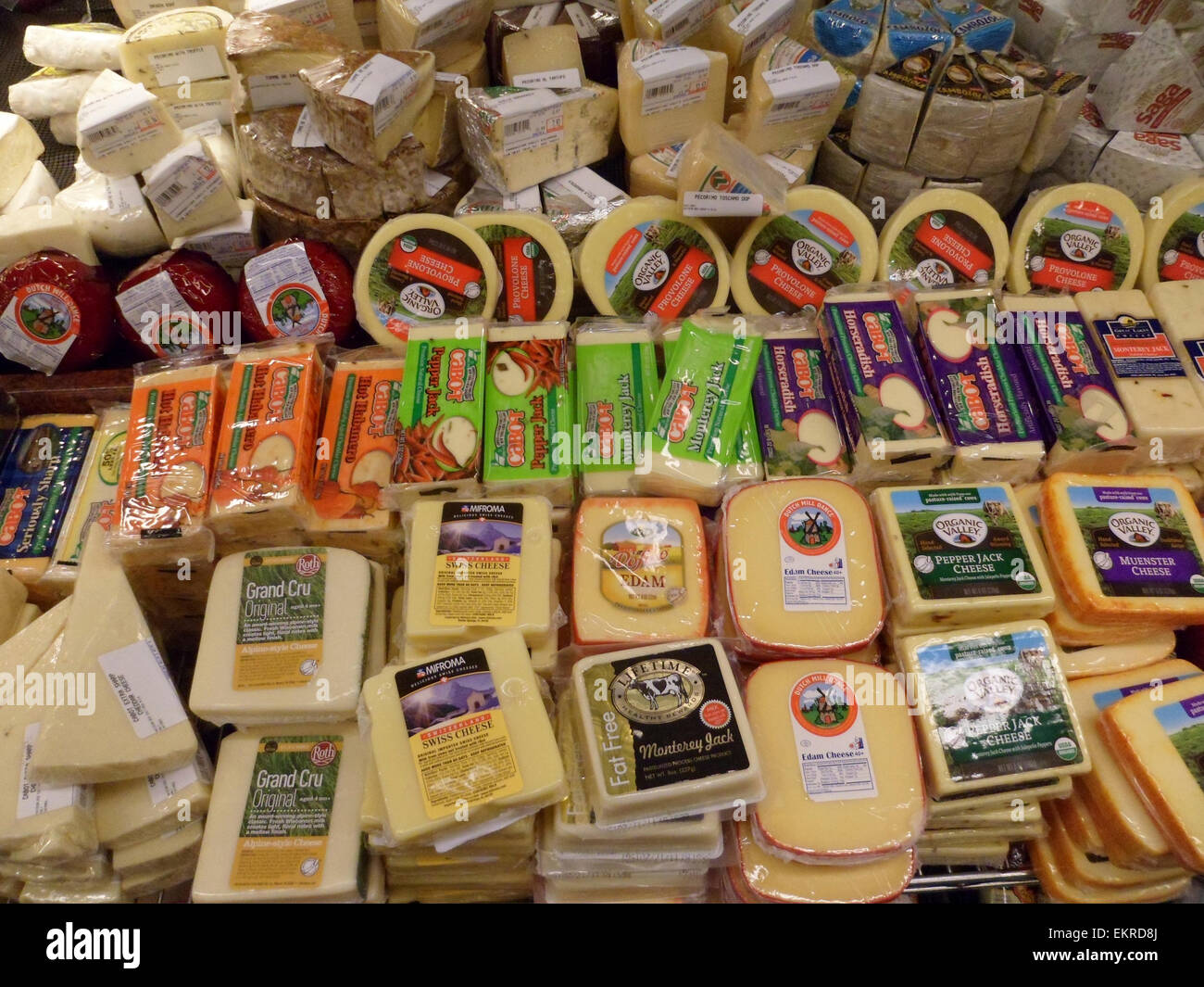 The cheese department of a grocery in New York on Monday, April 6, 2015 ...