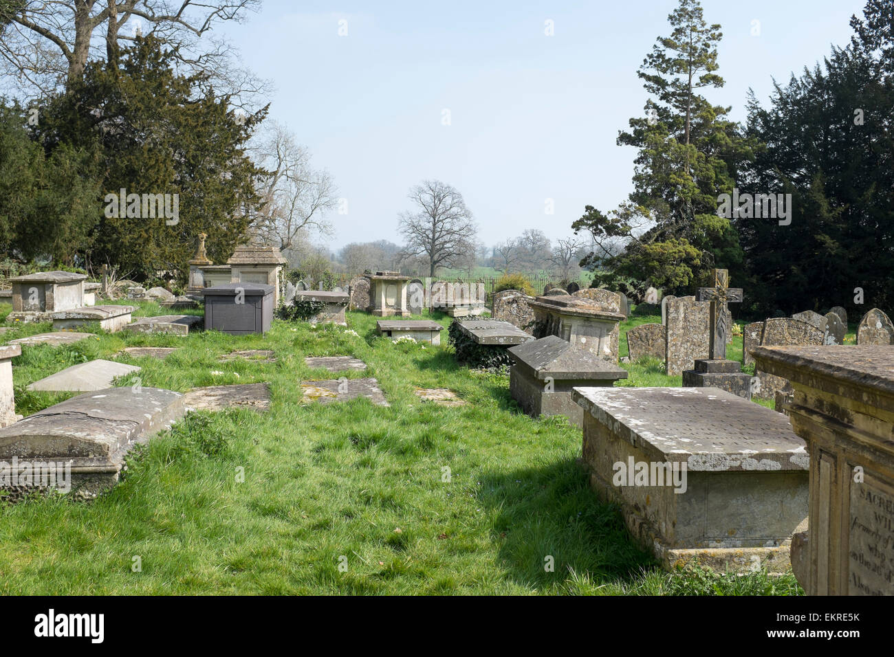 Graveyard of St Bartholomew Church in Corsham Wiltshire Stock Photo - Alamy