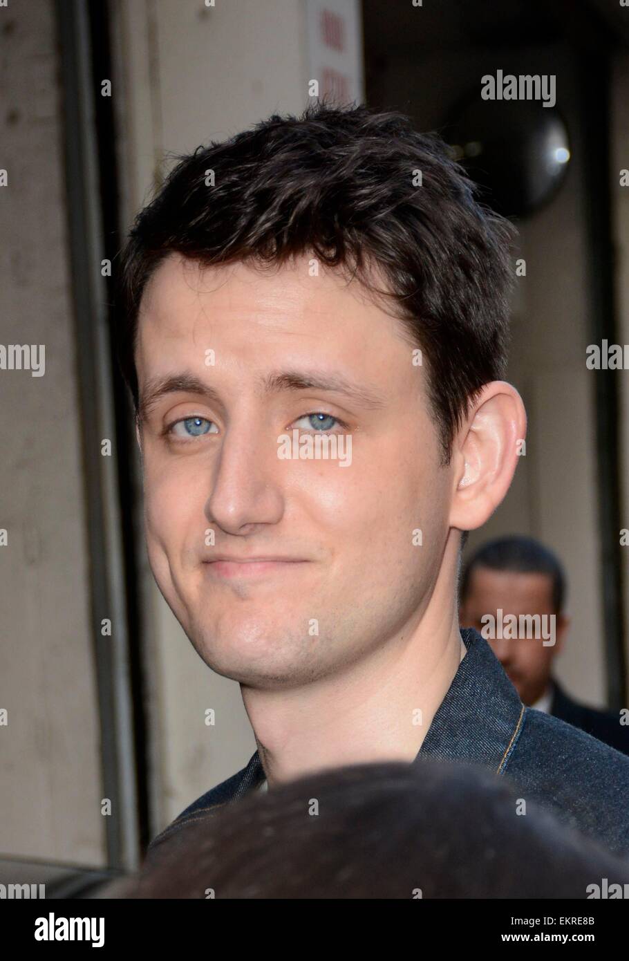 New York, NY, USA. 13th Apr, 2015. Zach Woods out and about for ...