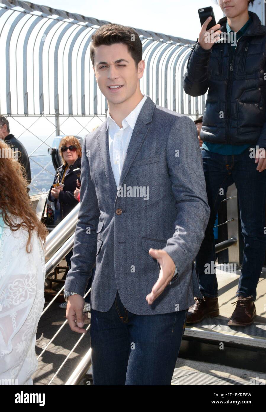 New York, NY, USA. 13th Apr, 2015. David Henrie at a public appearance ...