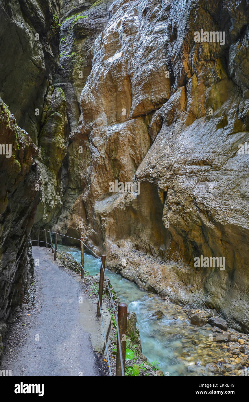 Partnachklamm partnach gorge garmisch partenkirchen bavaria hi-res ...