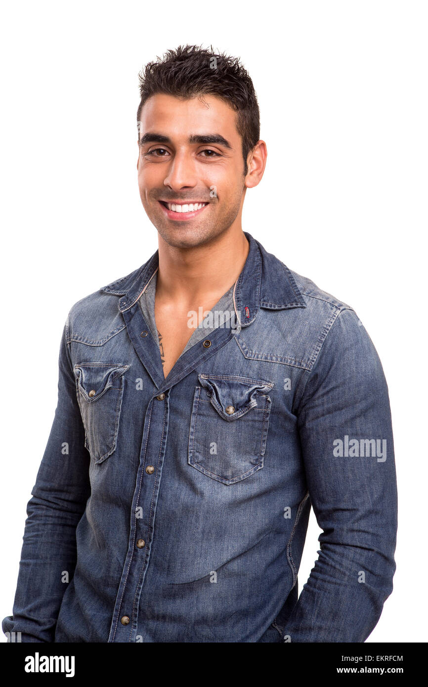 Portrait of a smiling young man Stock Photo - Alamy